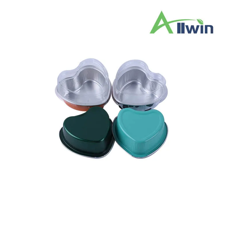 Heart Shaped Foil Containers With Lids Supplier